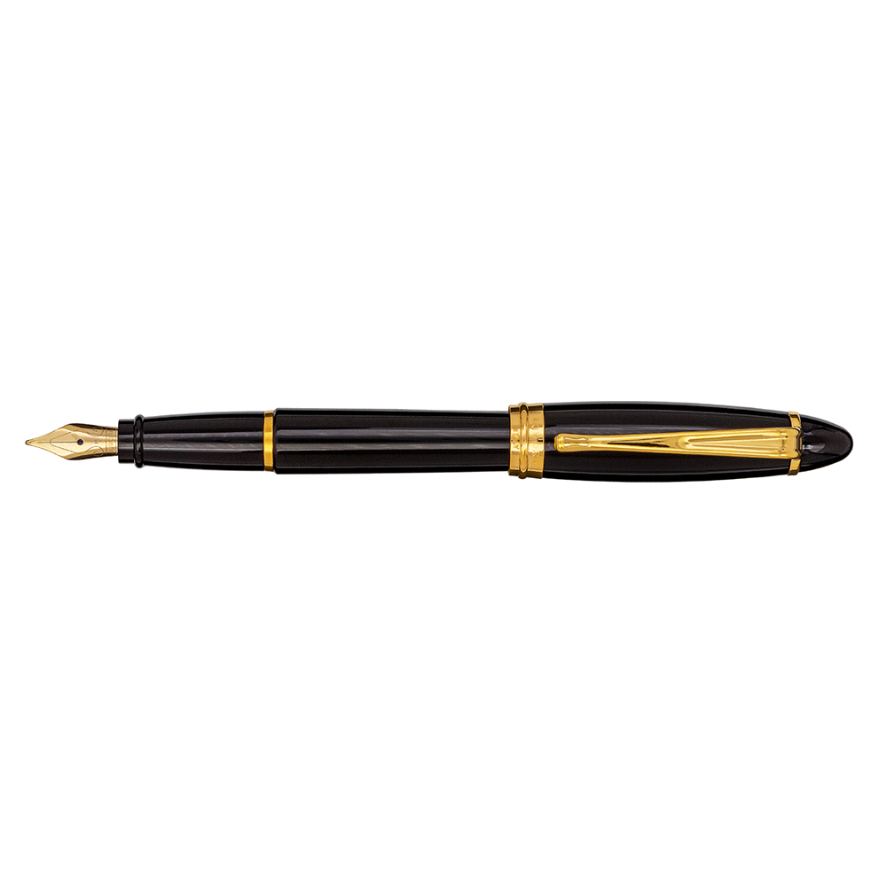 Aurora Ipsilon Resin Black GT Fountain pen - Vulpen / Fountain pen | Appelboom.com